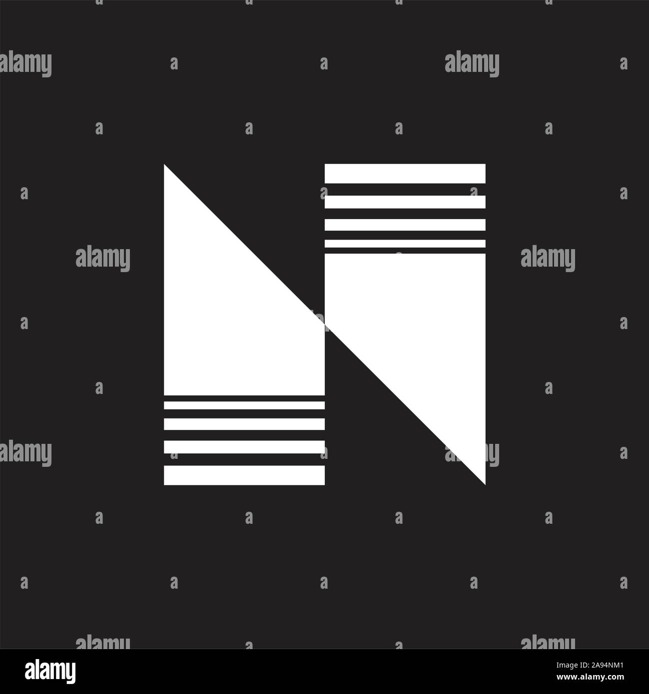 lines art linear linked logo for your business Stock Vector Image & Art ...