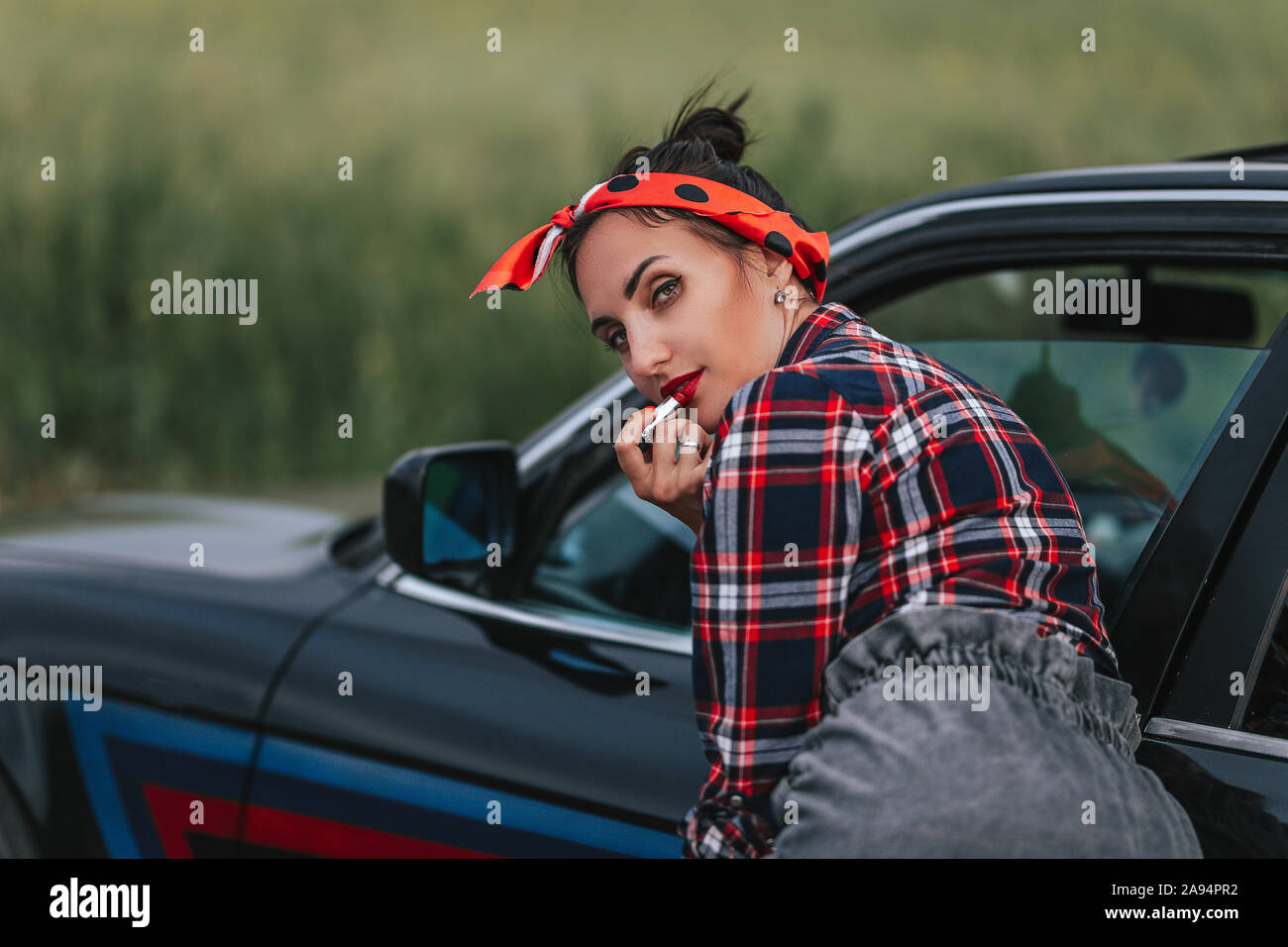 Woman safari driver hi-res stock photography and images - Alamy