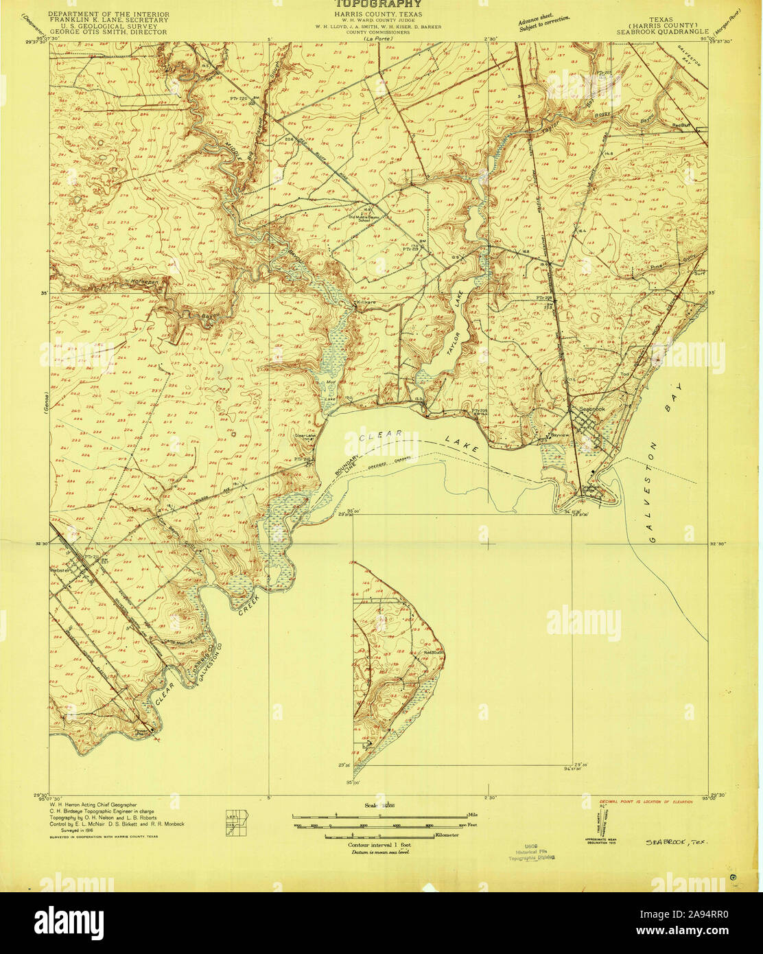 Seabrook map hi-res stock photography and images - Alamy