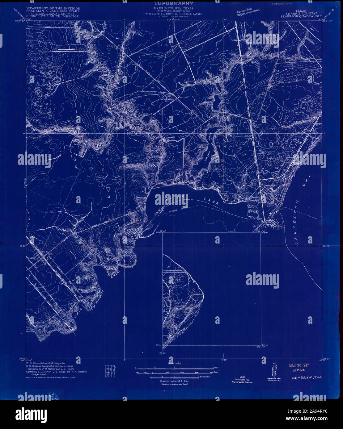 Seabrook map hi-res stock photography and images - Alamy