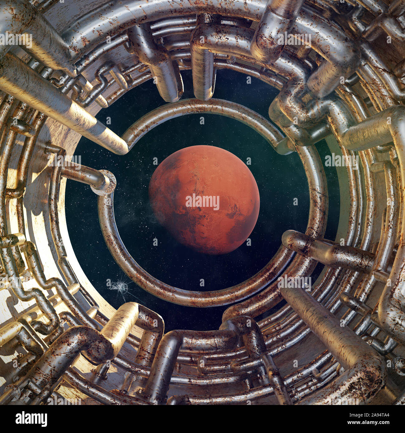 Spacecraft interior view window space hi-res stock photography and ...