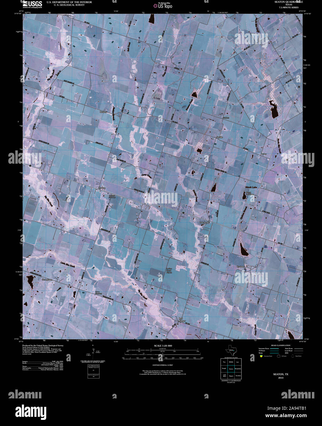 Map of seaton hi-res stock photography and images - Alamy