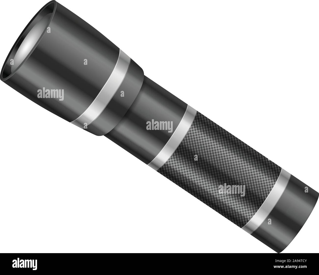 Flashlight on a white background. Vector illustration Stock Vector ...