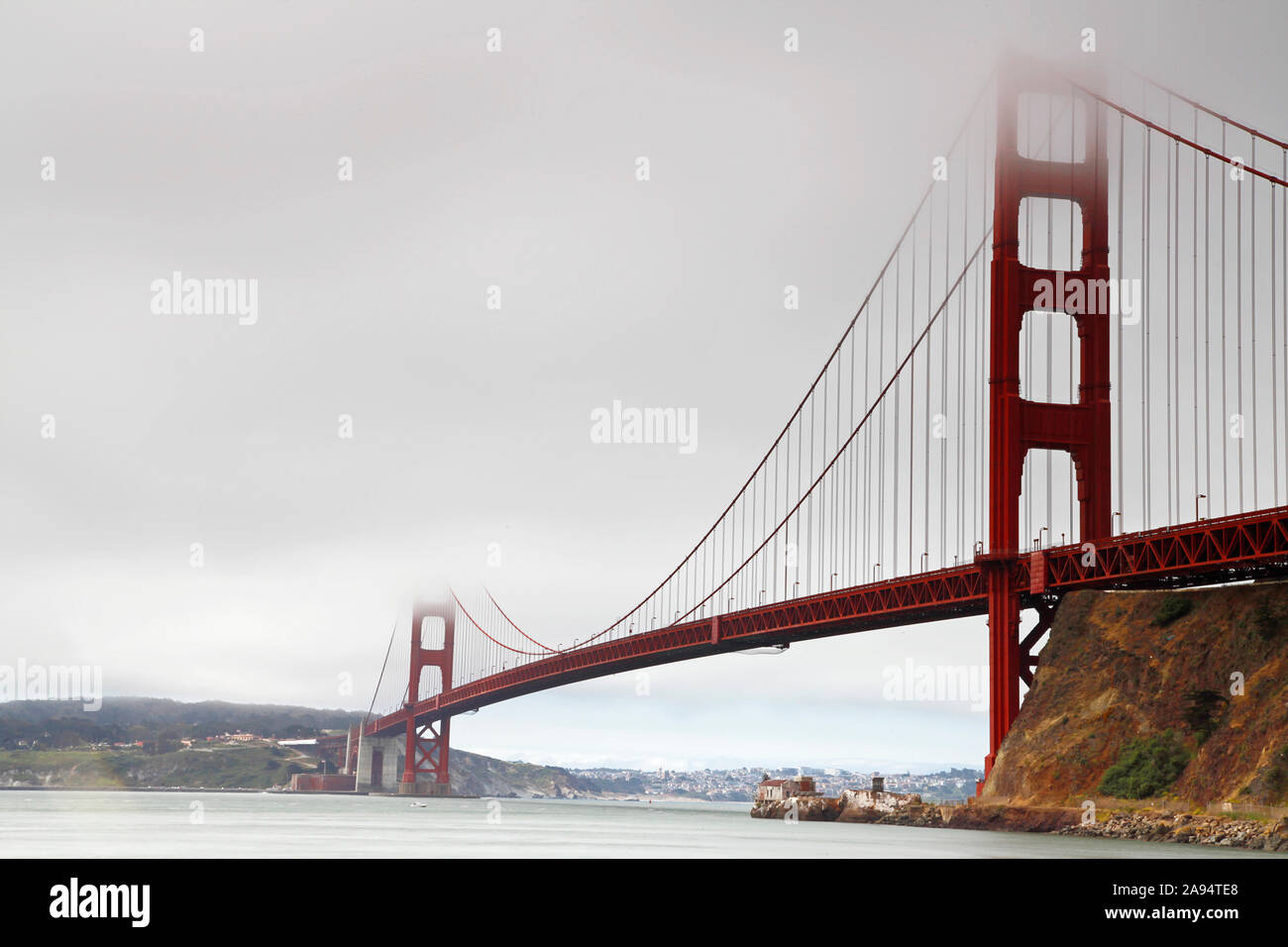 The World-wide famous Suspension bridge - Golden Gate Bridge in San ...
