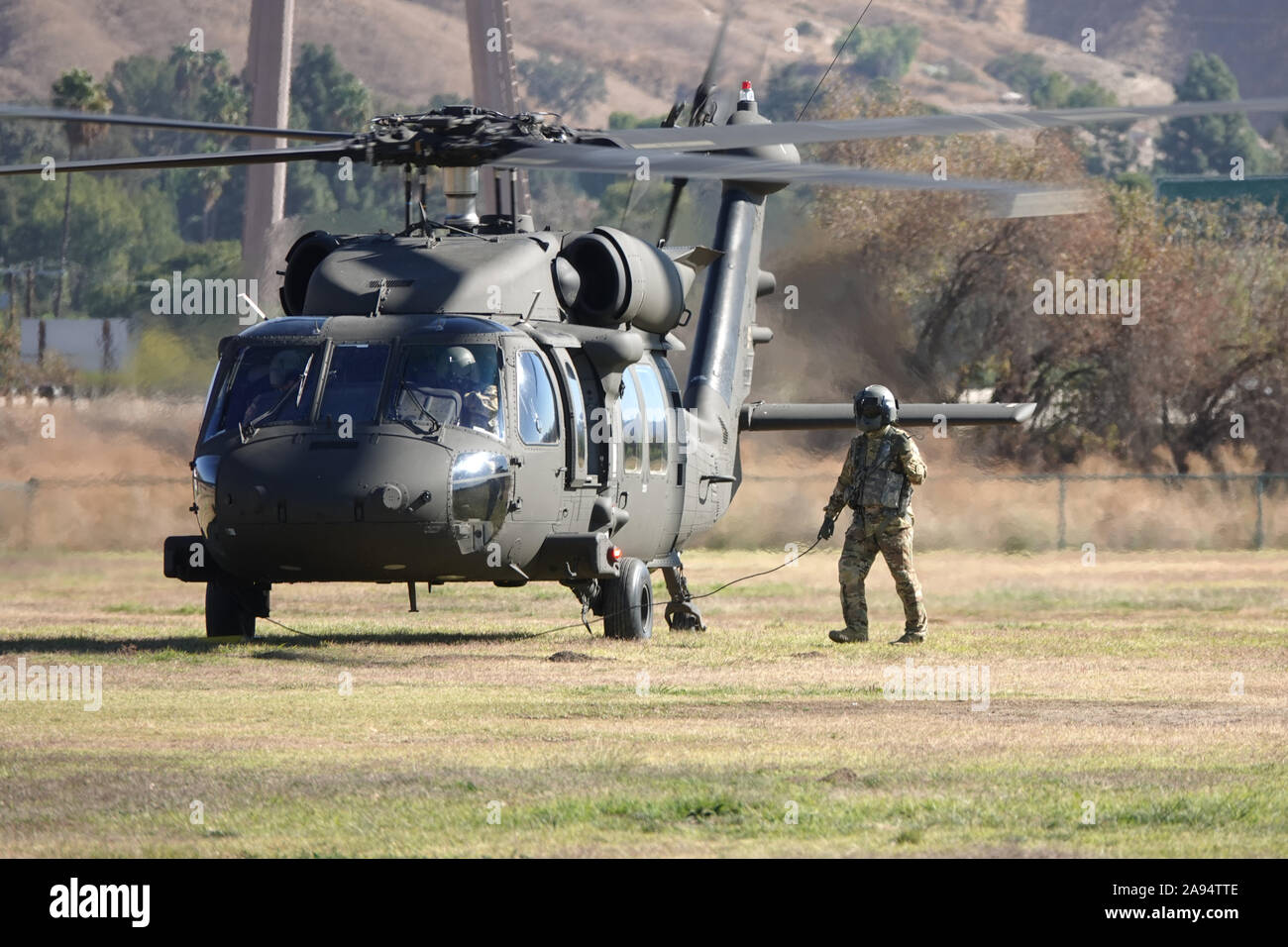 Military helicopter pilot training hi-res stock photography and images ...