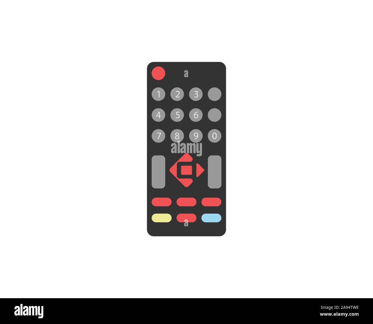 Television remote control in a flat style. Vector illustration Stock ...