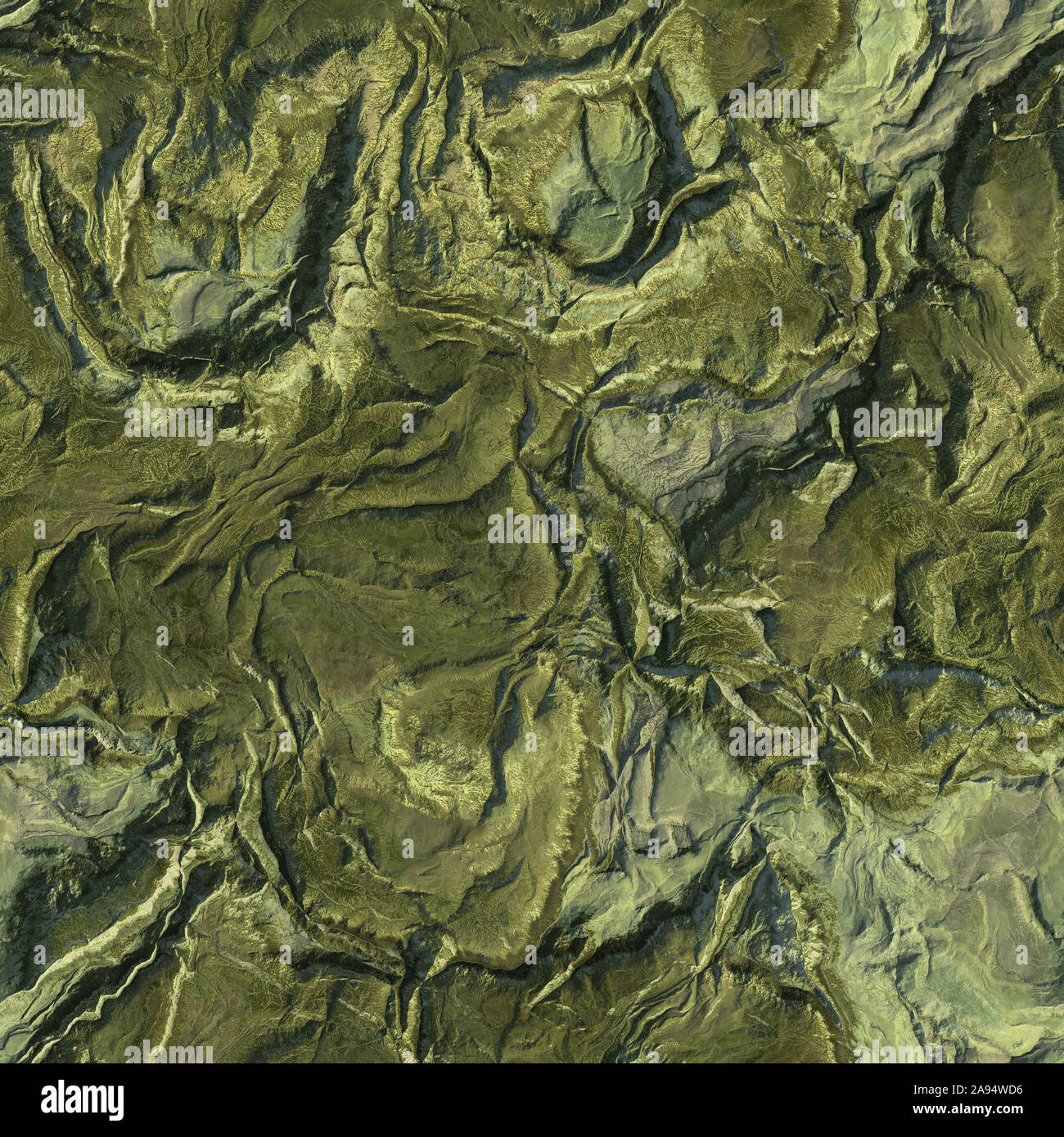 Aerial view from air plane of green nature mountains seamless texture ...