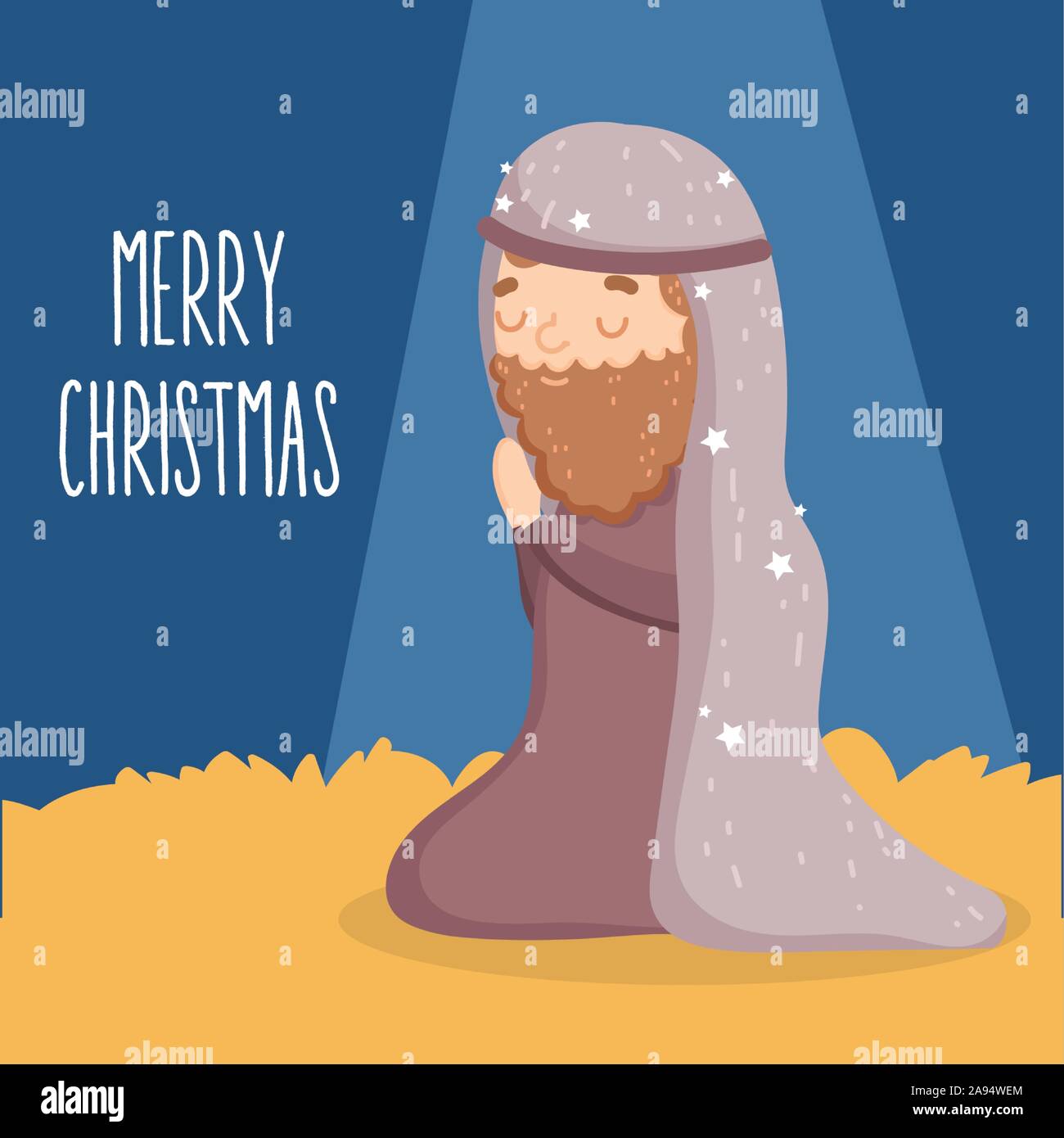 Joseph praying Stock Vector Images - Alamy