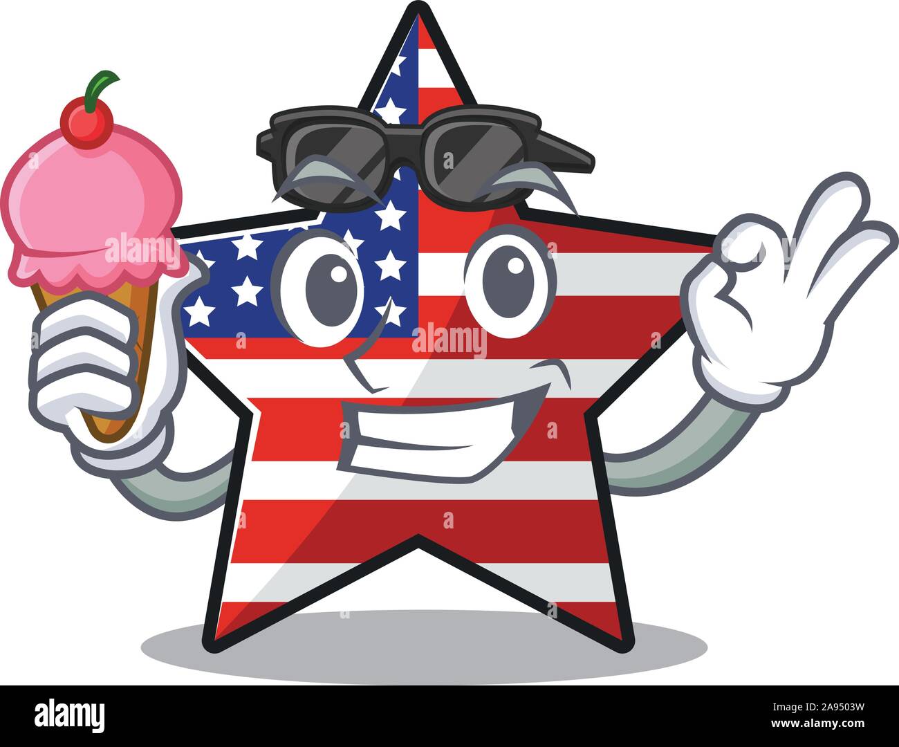 Funny cartoon character superhero flag hi-res stock photography and ...
