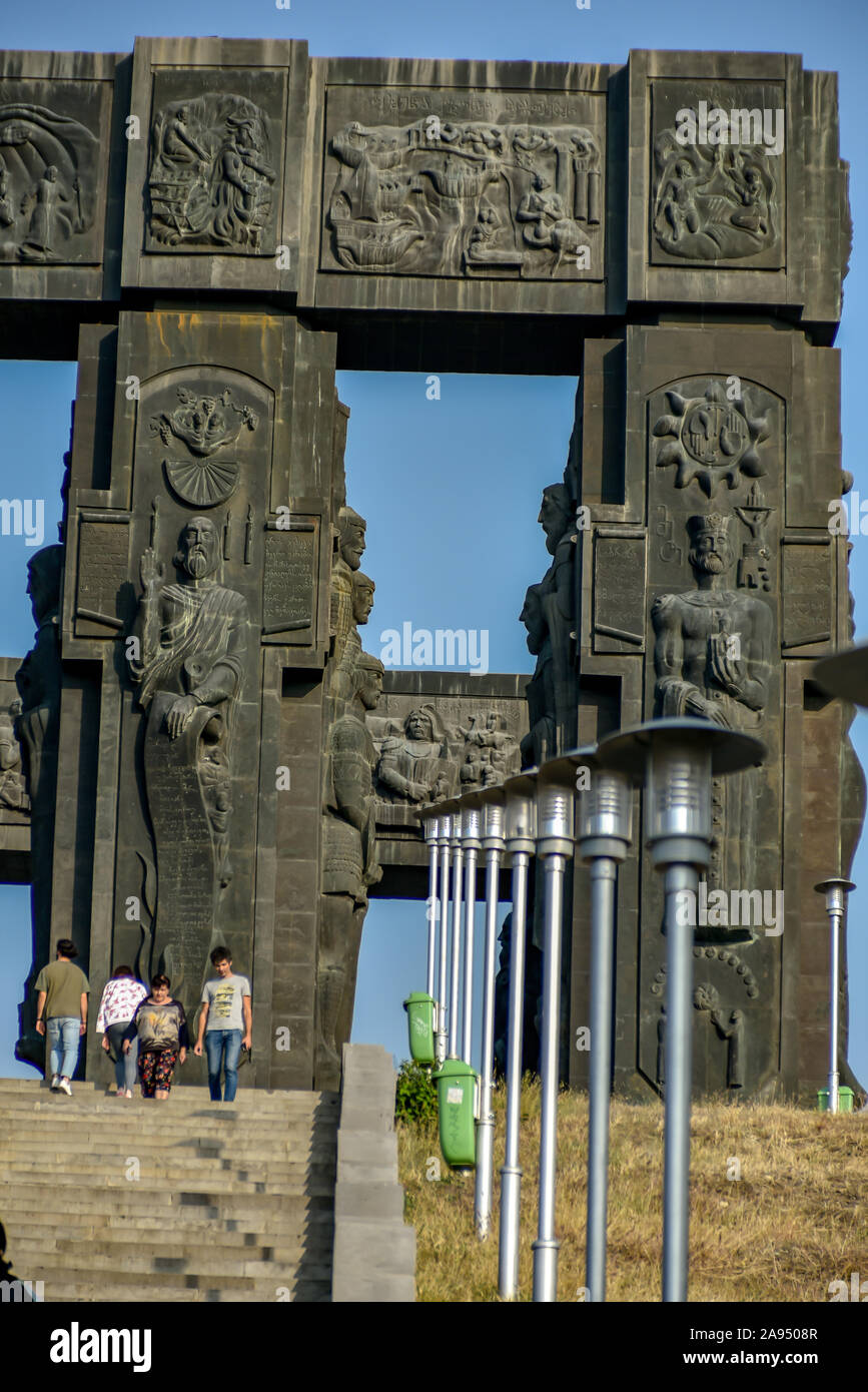 The History of Georgia Monument, located near Tbilisi Sea, was created ...