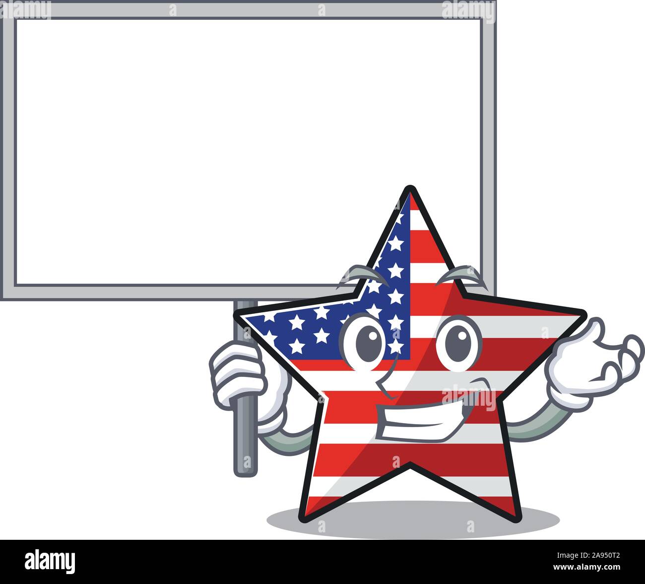 bring board usa star isolated with cartoon shape Stock Vector Image ...