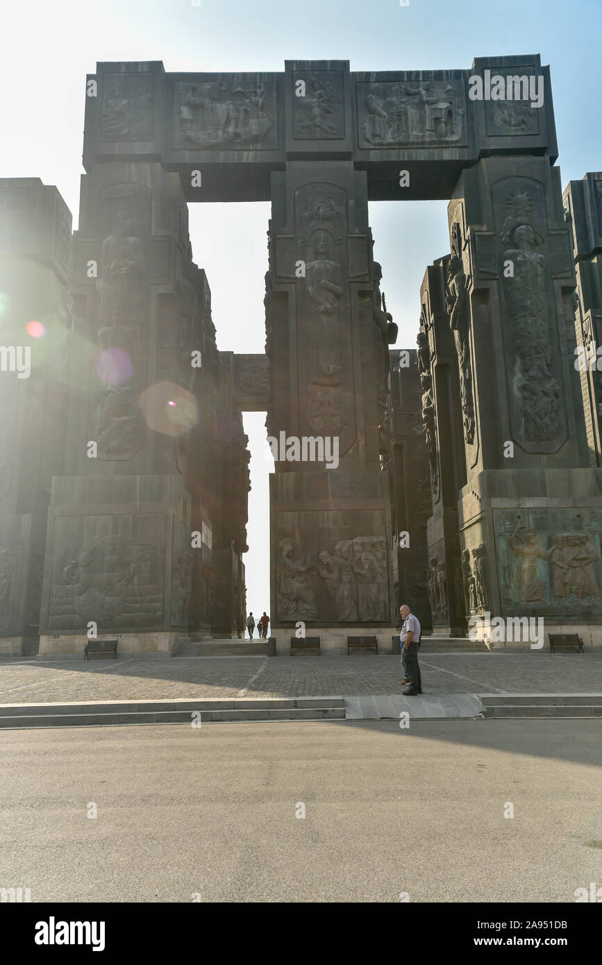 The History of Georgia Monument, located near Tbilisi Sea, was created ...