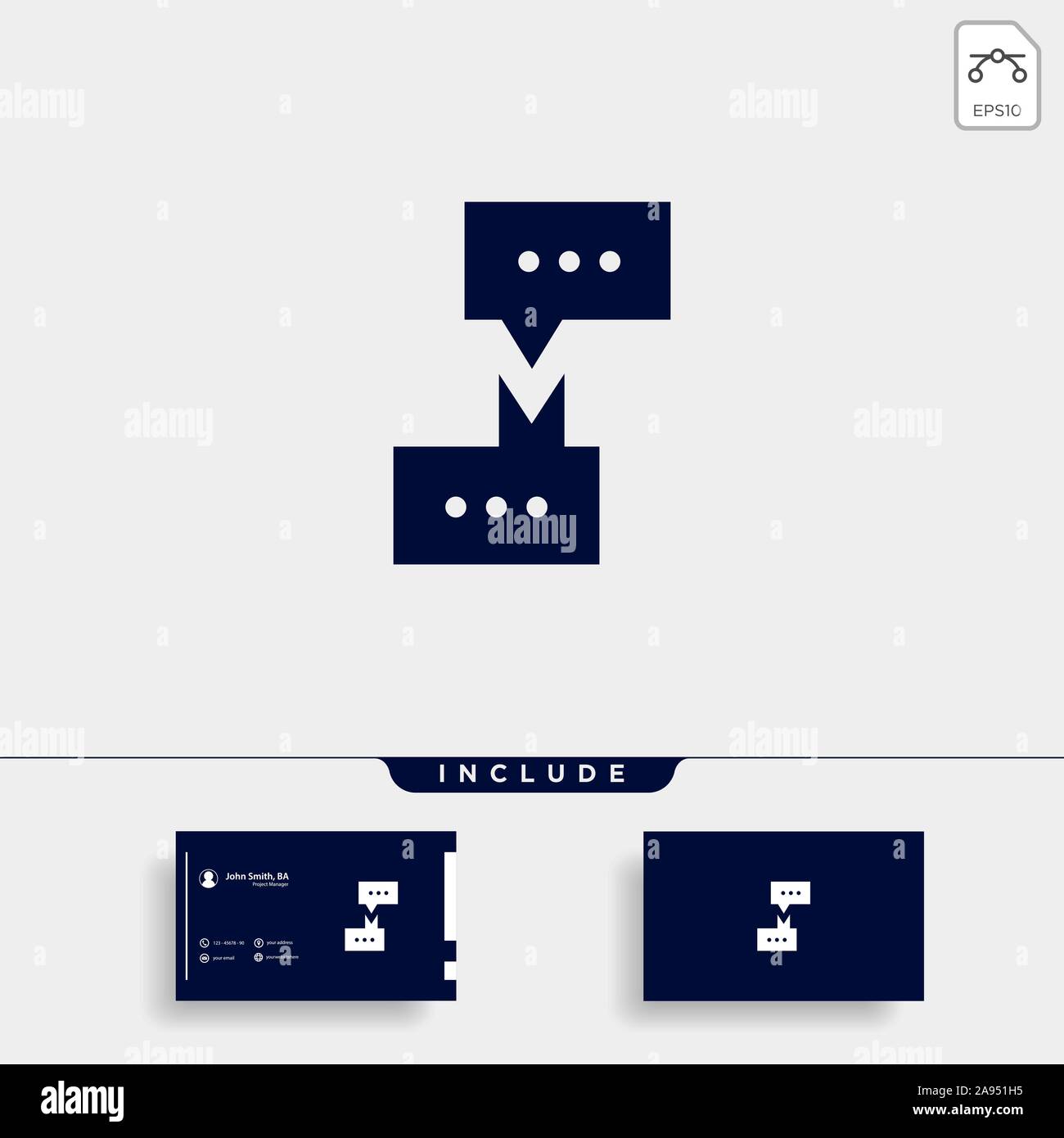 Letter M Chat Logo Template Vector Design Stock Vector Image & Art - Alamy