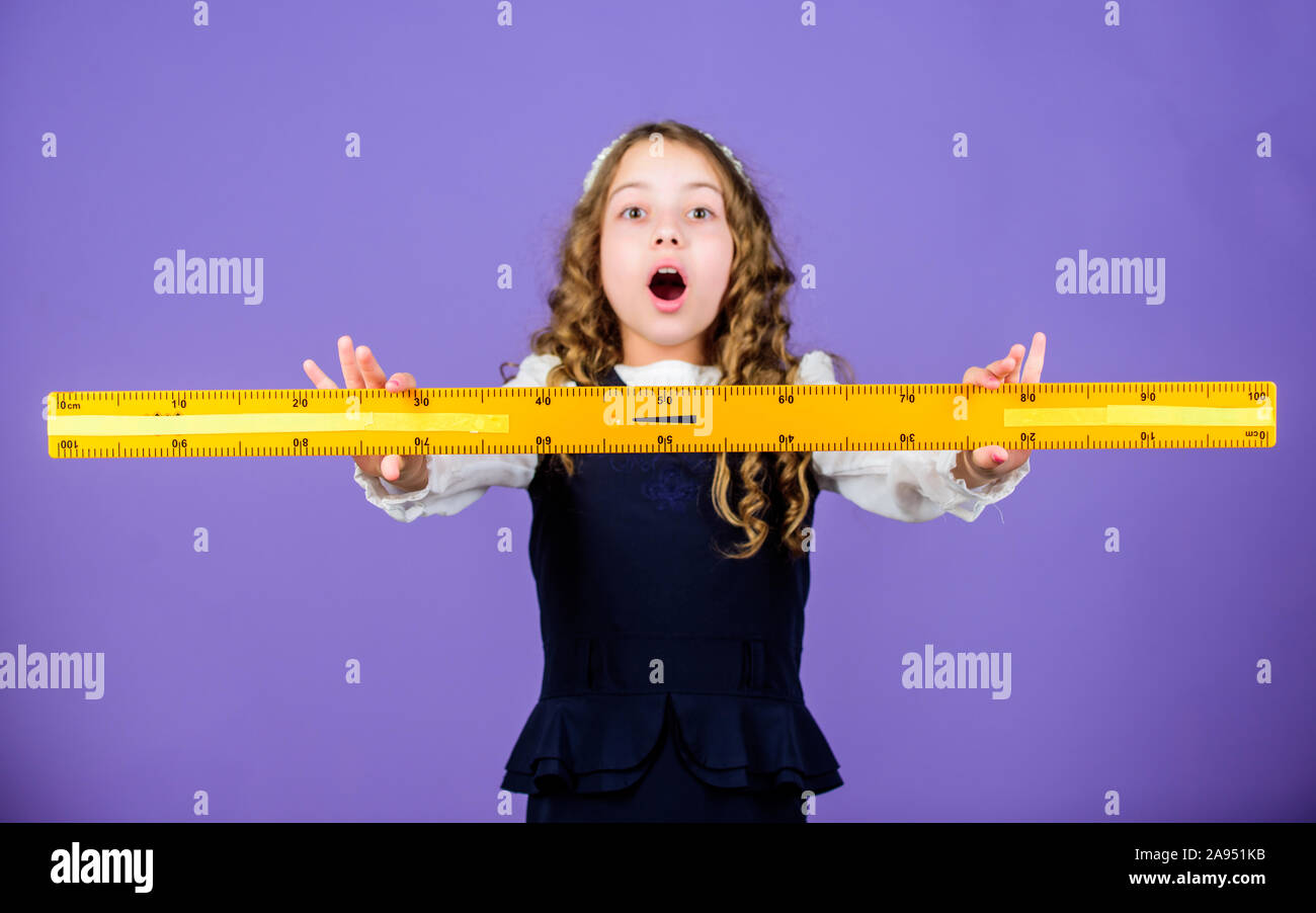 math lesson. Education and knowledge. small girl back to school. Pupil ...