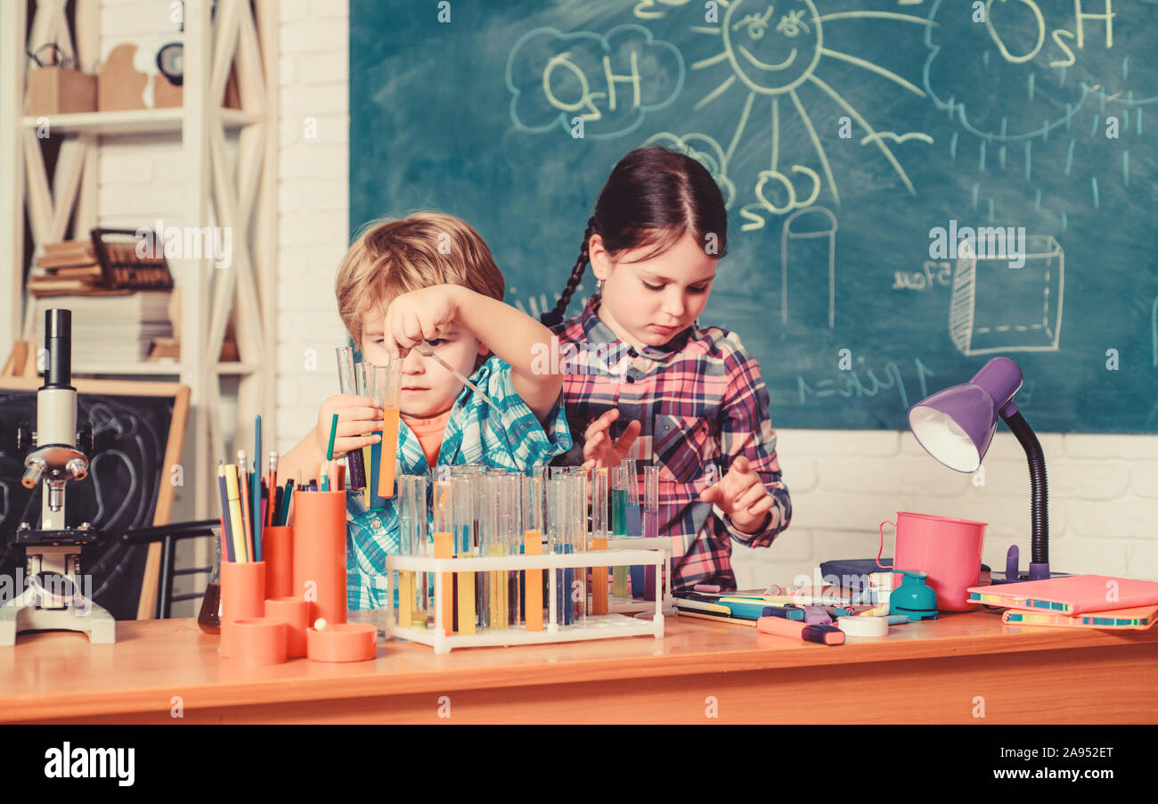 children making science experiments. Education. Science and education ...