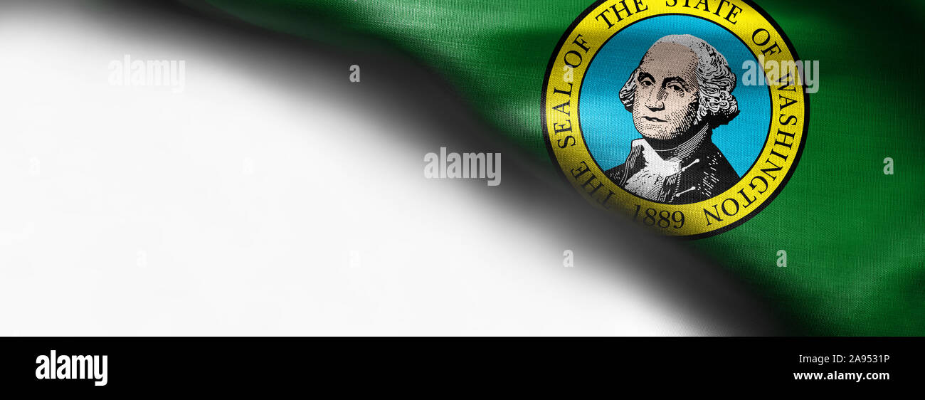 Fabric texture of the Washington Flag background - flag on white ...