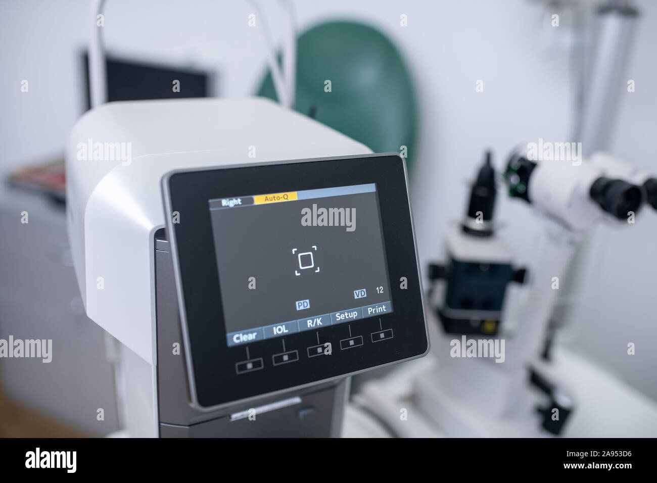 Special modern equipment. Close up of special modern equipment for ...