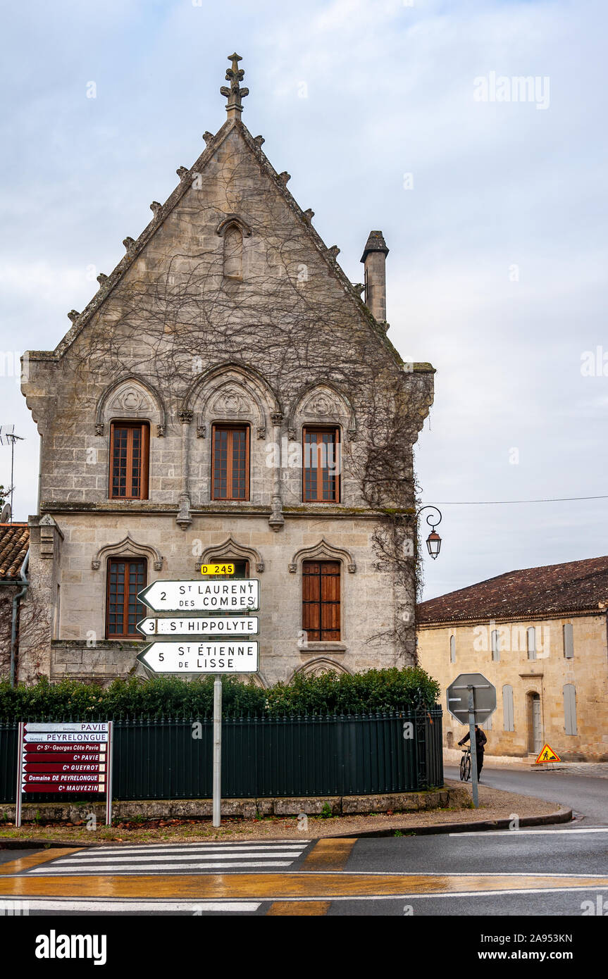 St. Emilion in Aquitaine, France. Enchanting medieval village famous ...