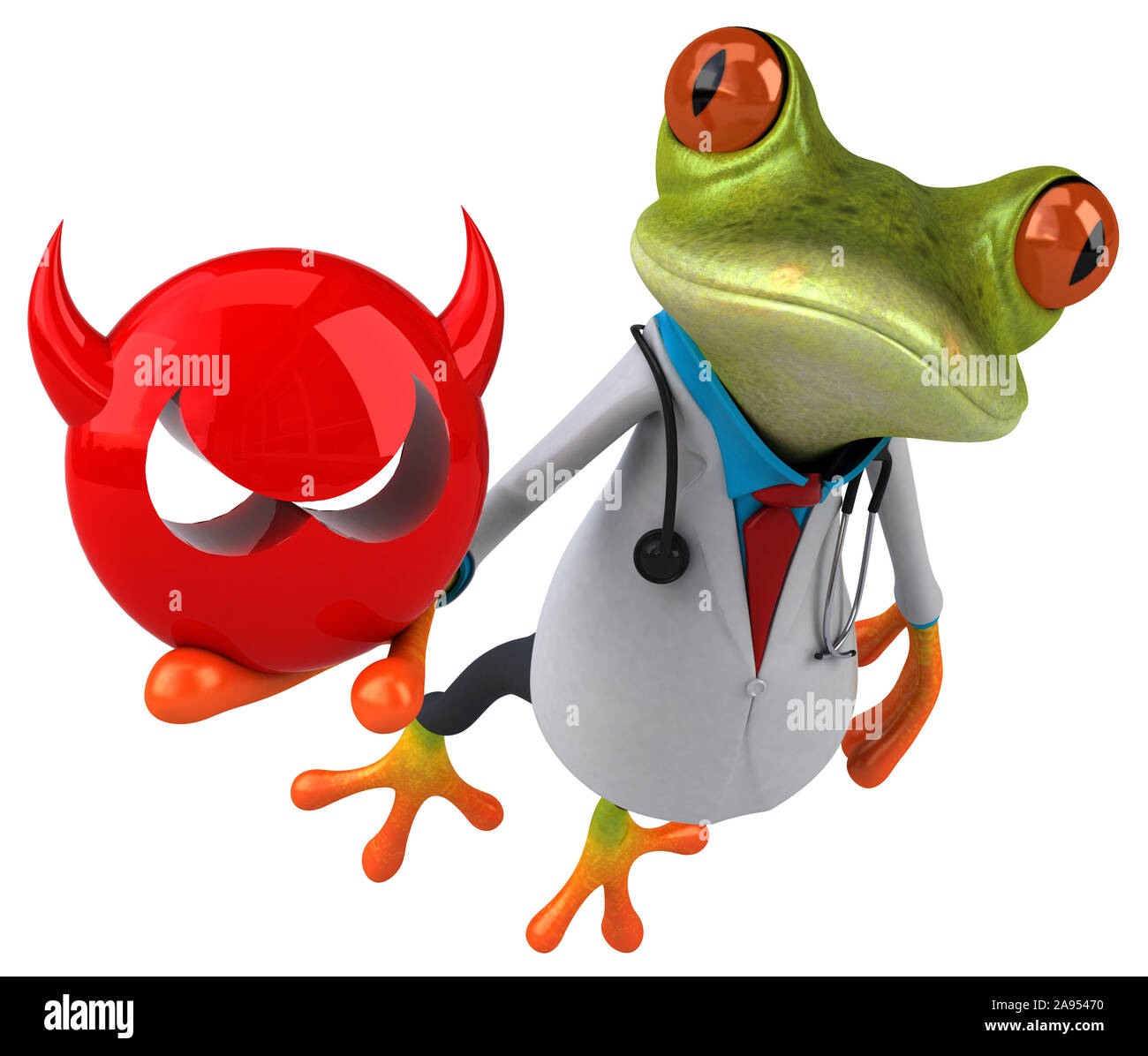Frog doctor - 3D Illustration Stock Photo - Alamy
