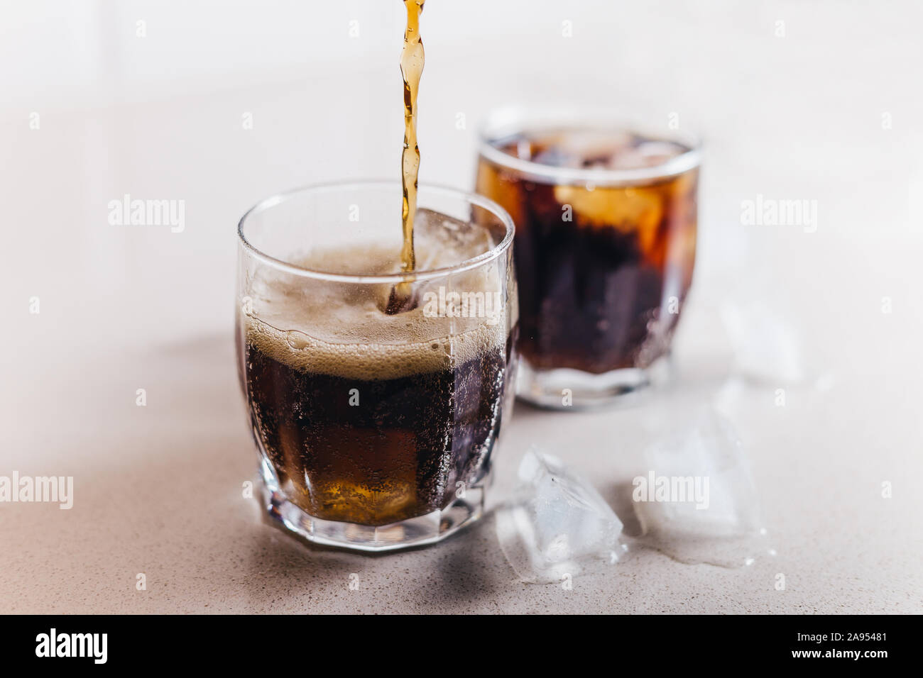 Cola foam hi-res stock photography and images - Alamy