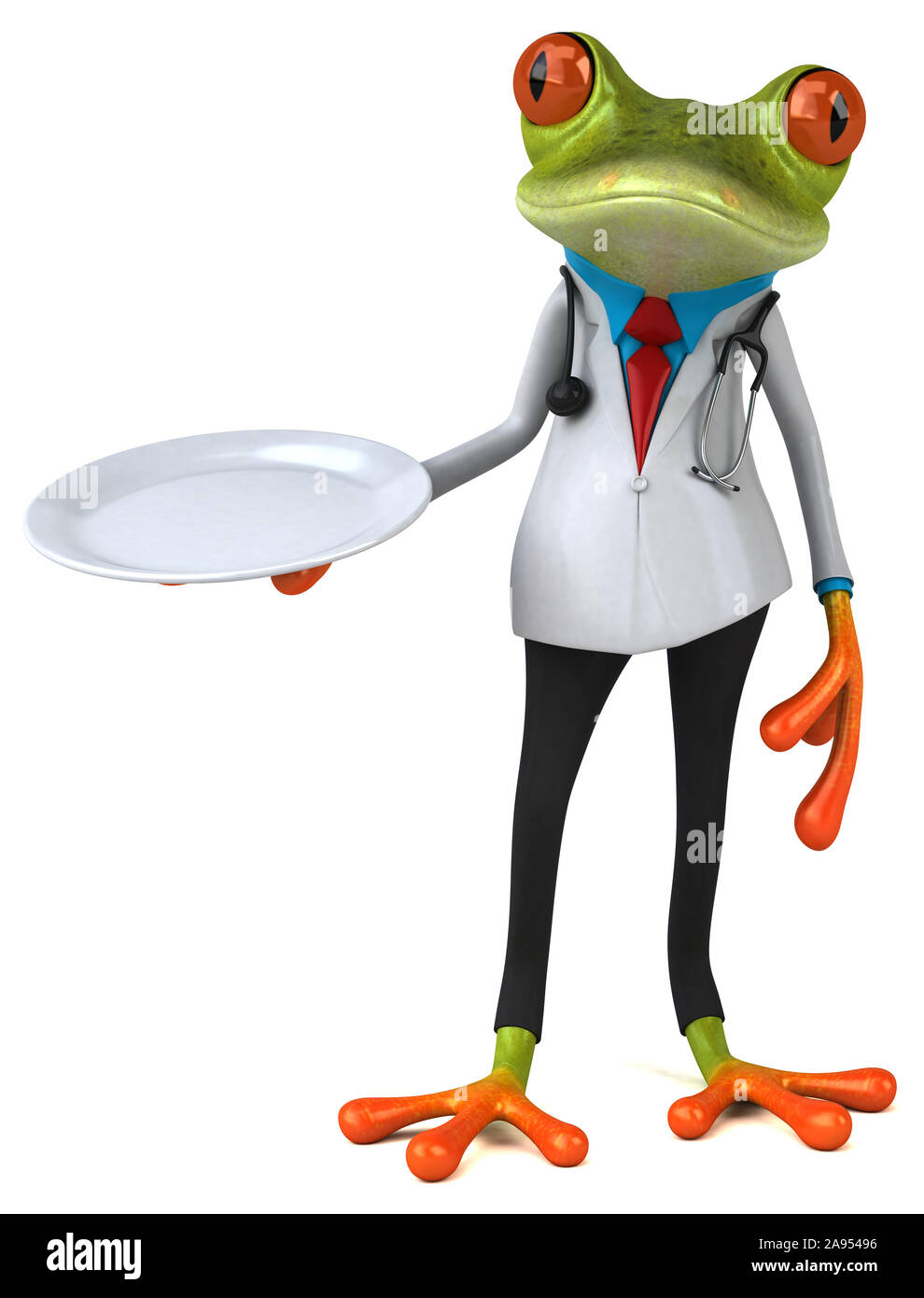 Frog doctor - 3D Illustration Stock Photo - Alamy