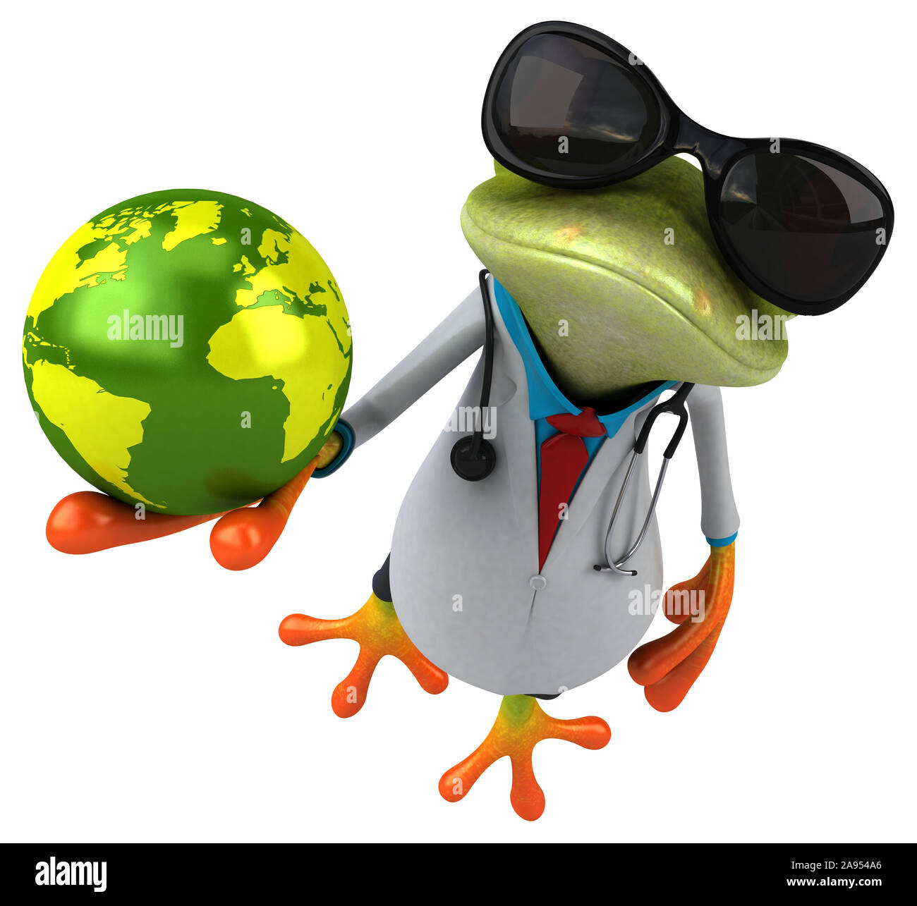 Frog doctor - 3D Illustration Stock Photo - Alamy