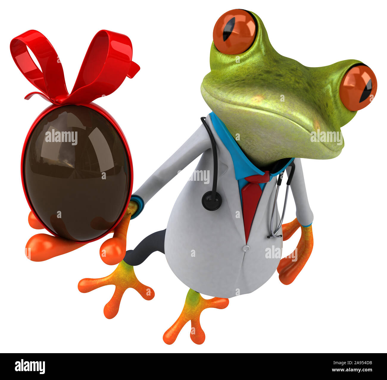 Frog doctor - 3D Illustration Stock Photo - Alamy