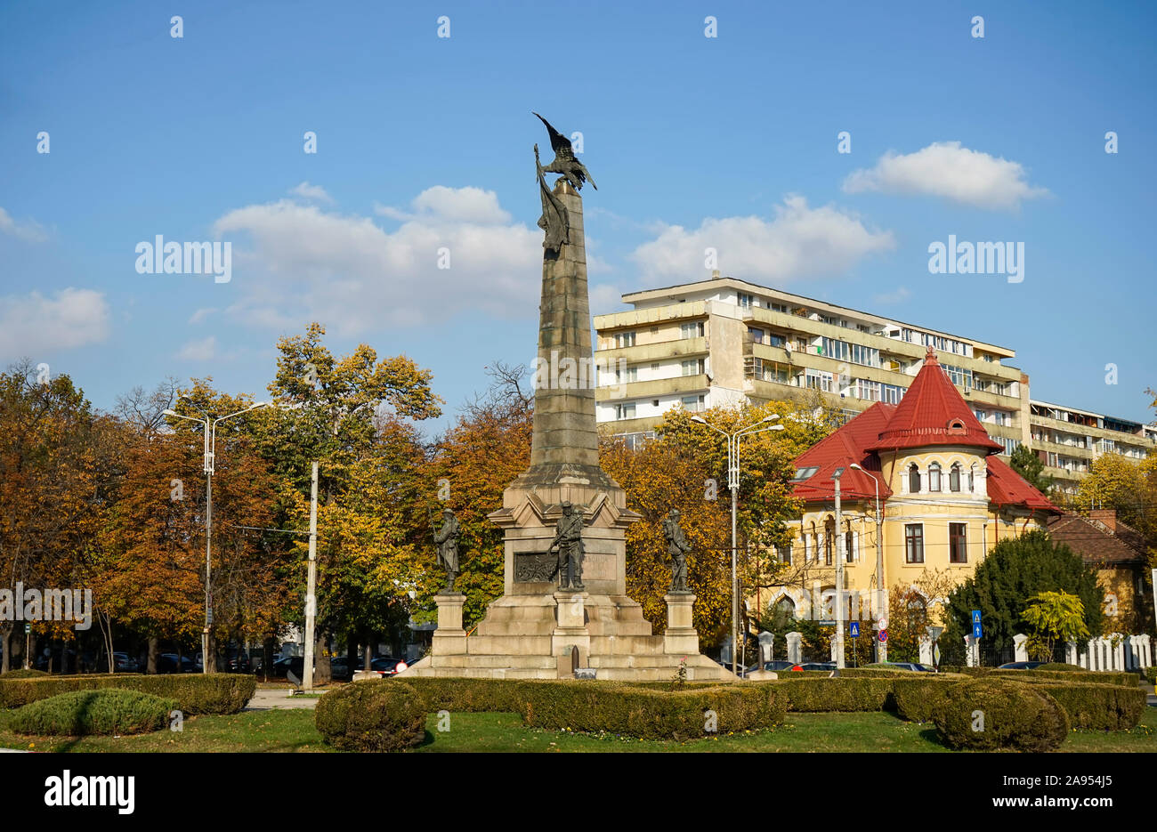The Hunter's Monument in Ploiesti Romania , dedicated to the fighters ...