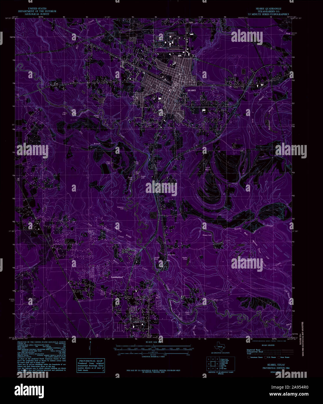 Map of silsbee hi-res stock photography and images - Alamy
