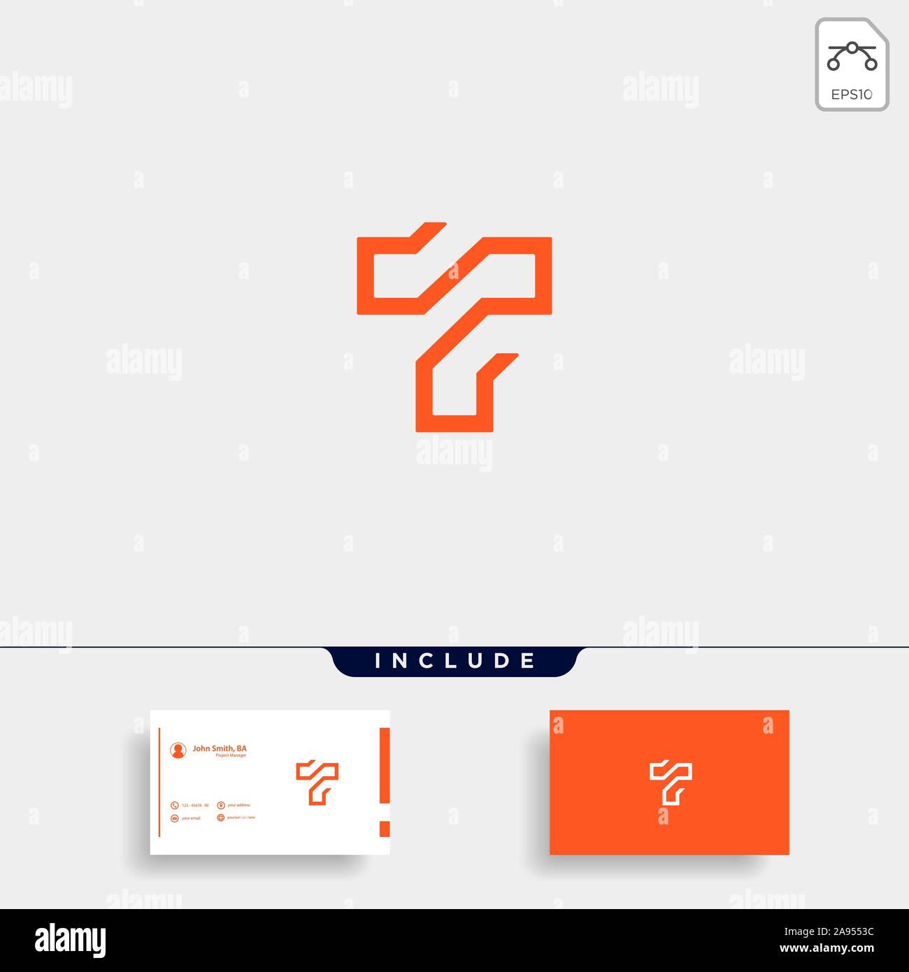 Letter T TT Logo Design Simple Vector Stock Vector Image & Art - Alamy