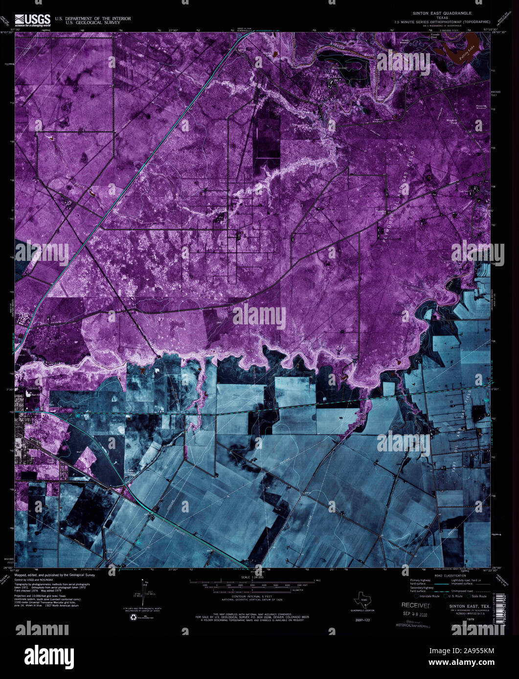 Map of sinton hi-res stock photography and images - Alamy