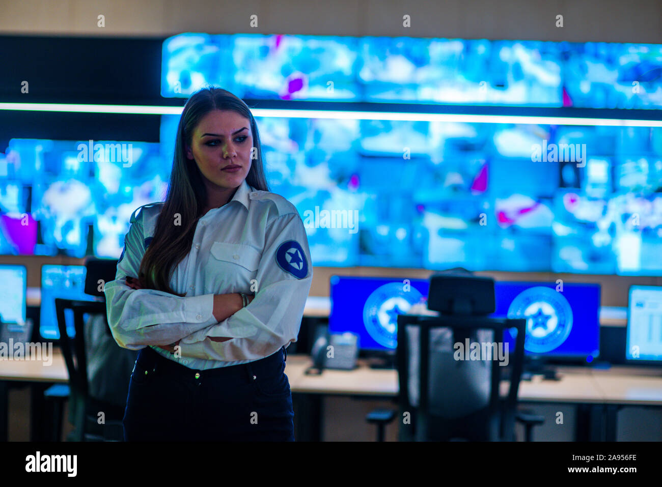 Female security guards hi-res stock photography and images - Alamy