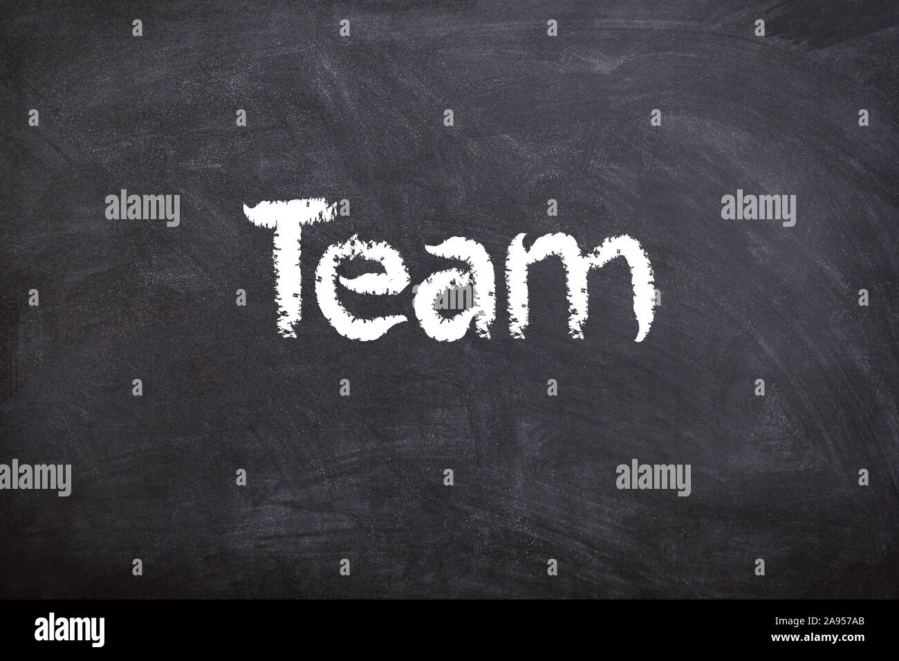 Team - Schrift/Font- Kreide/chalk -Tafel/board Stock Photo - Alamy