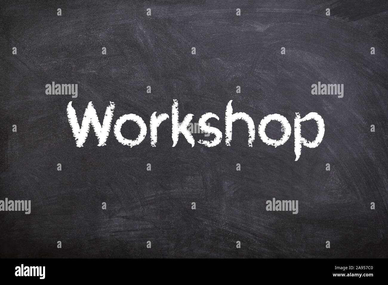 Workshop - Schrift/Font- Kreide/chalk -Tafel/board Stock Photo - Alamy