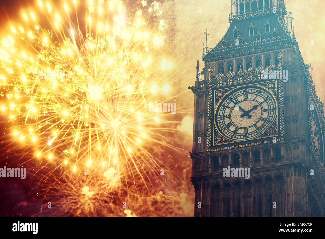 Big ben fireworks hi-res stock photography and images - Alamy
