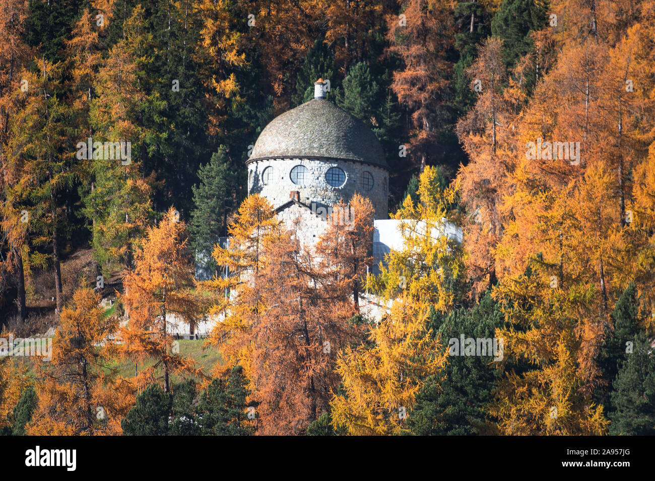 The Segantini Museum in St. Moritz. Painter Giovanni Segantini Stock ...