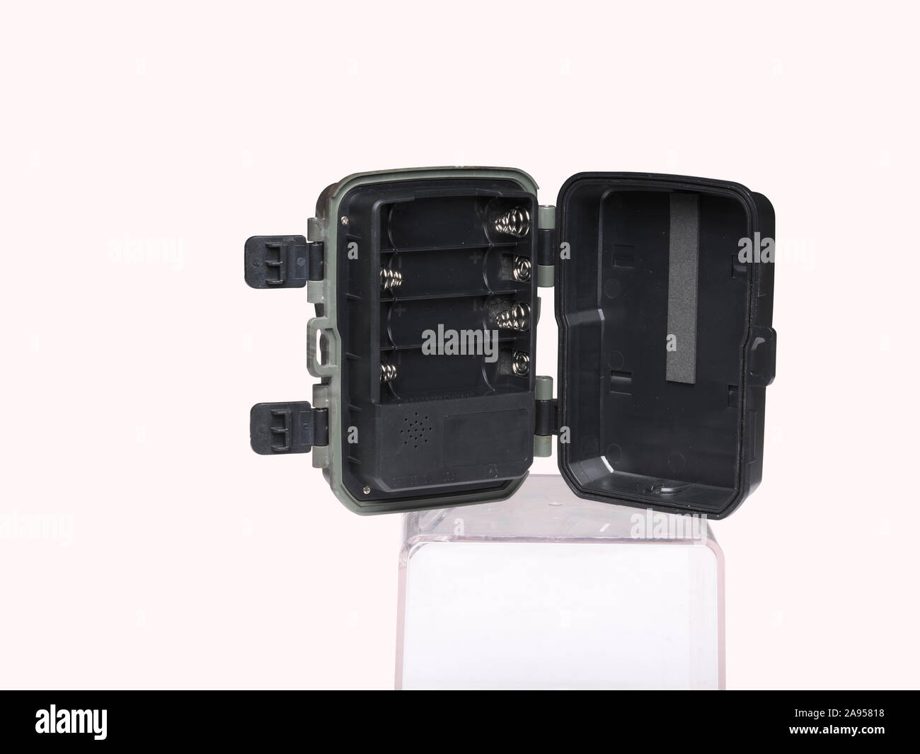 Stylish Digital retro photo camera with clipping path on white ...
