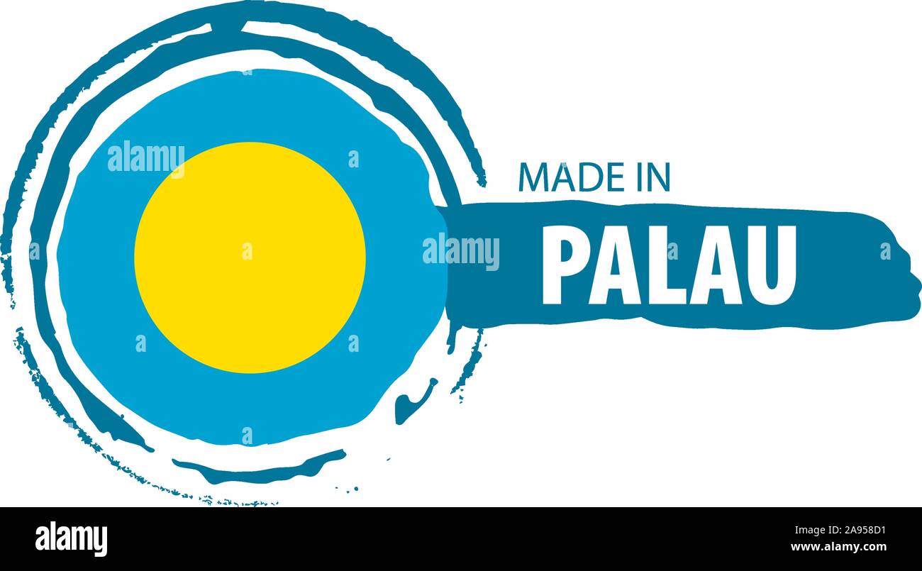 Palau flag, vector illustration on a white background Stock Vector Image & Art - Alamy