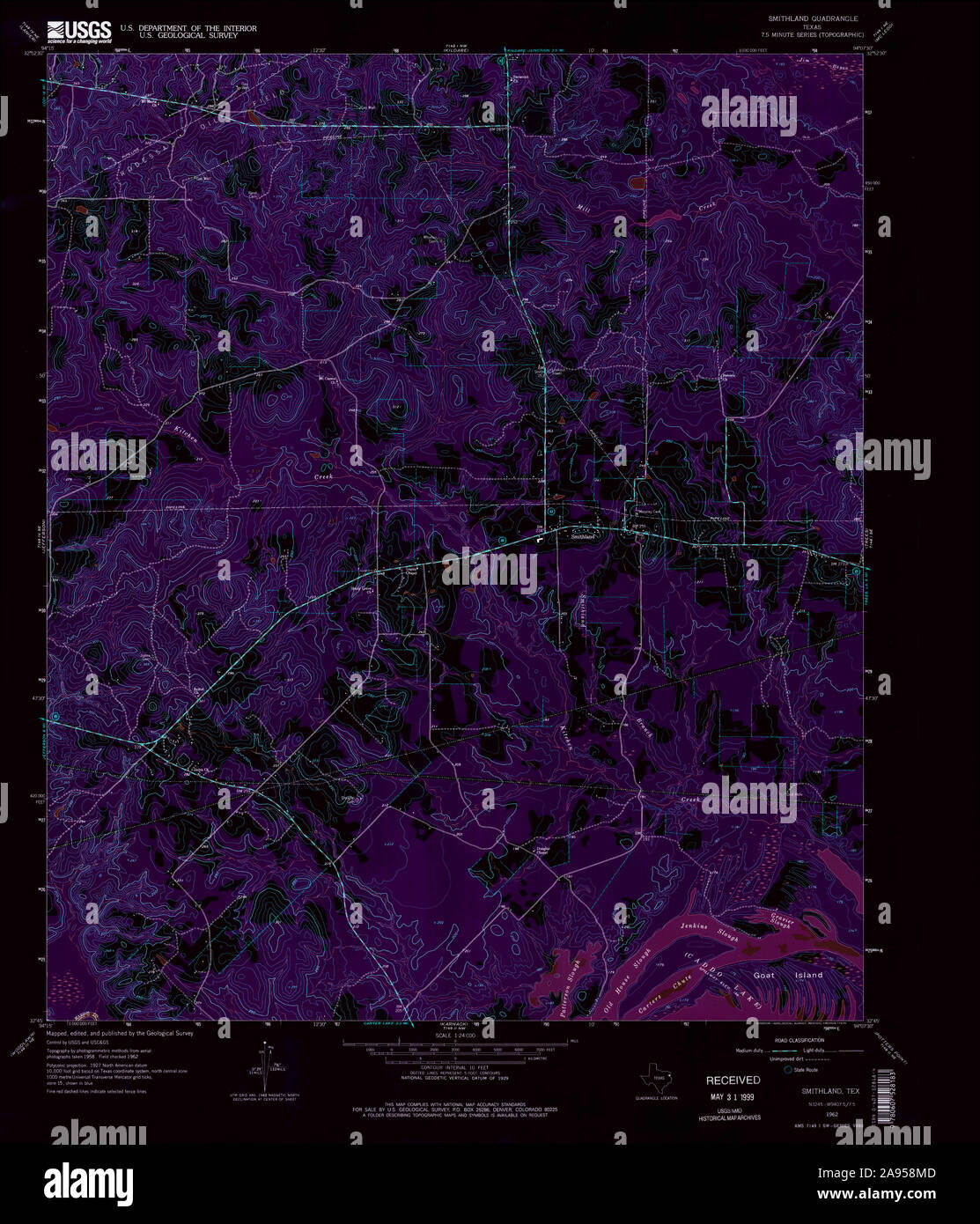 Map of smithland hi-res stock photography and images - Alamy