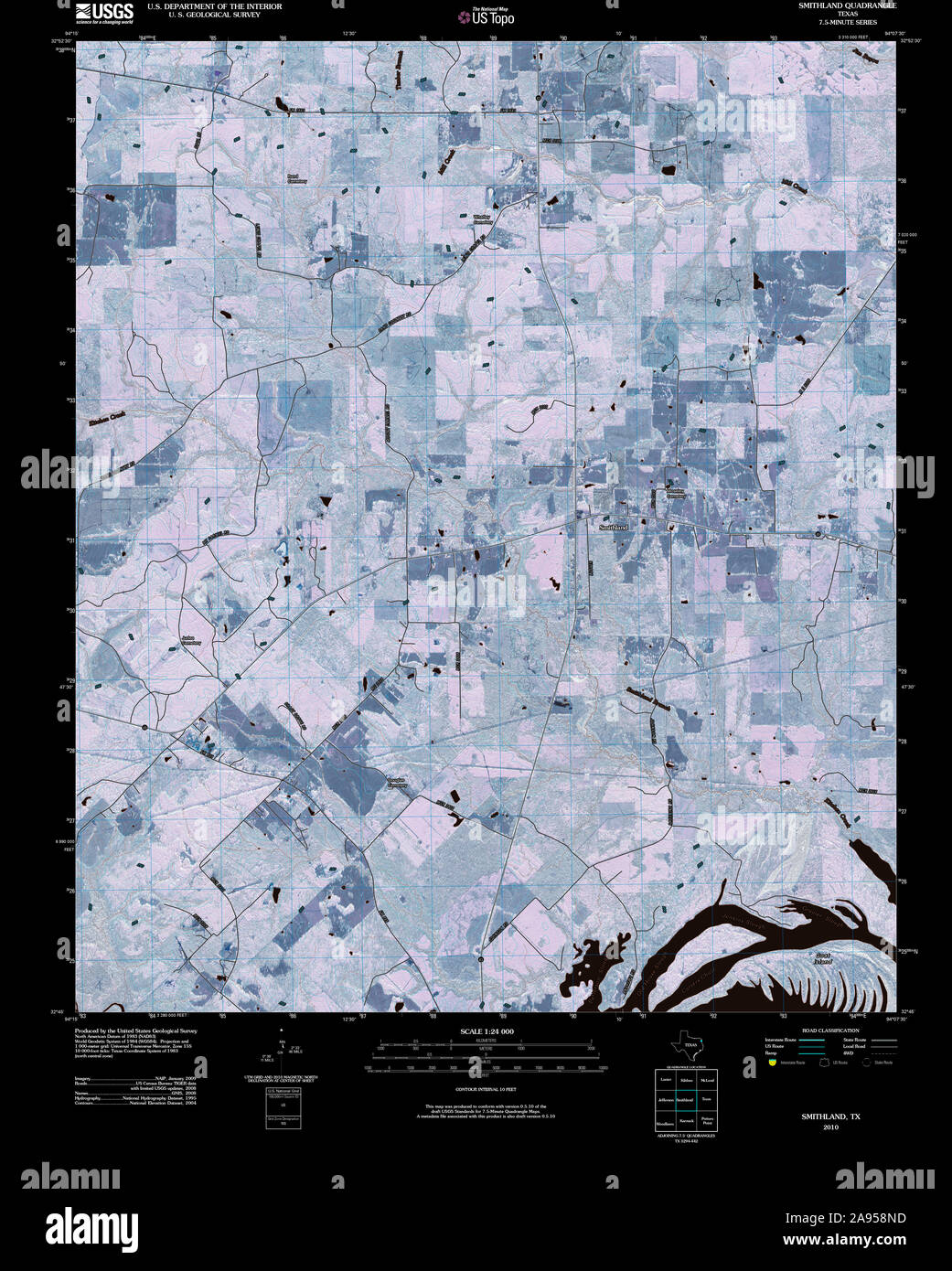 Map of smithland hi-res stock photography and images - Alamy