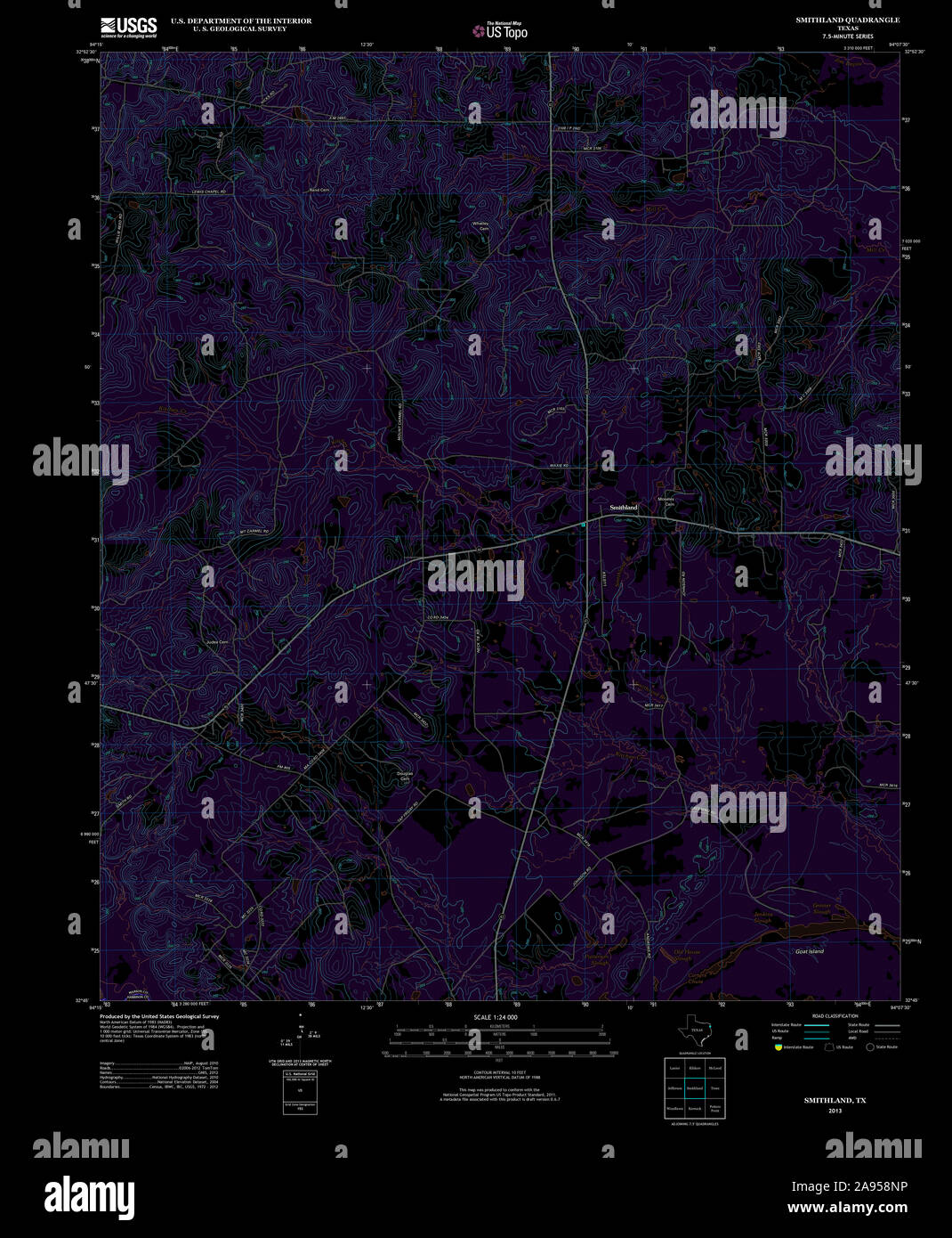 Map of smithland hi-res stock photography and images - Alamy