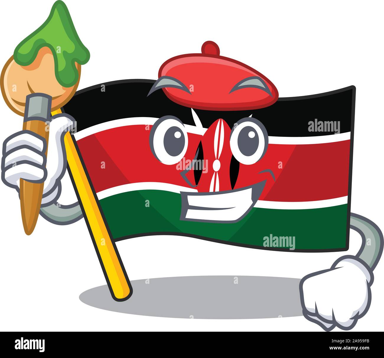 African painter Stock Vector Images - Alamy