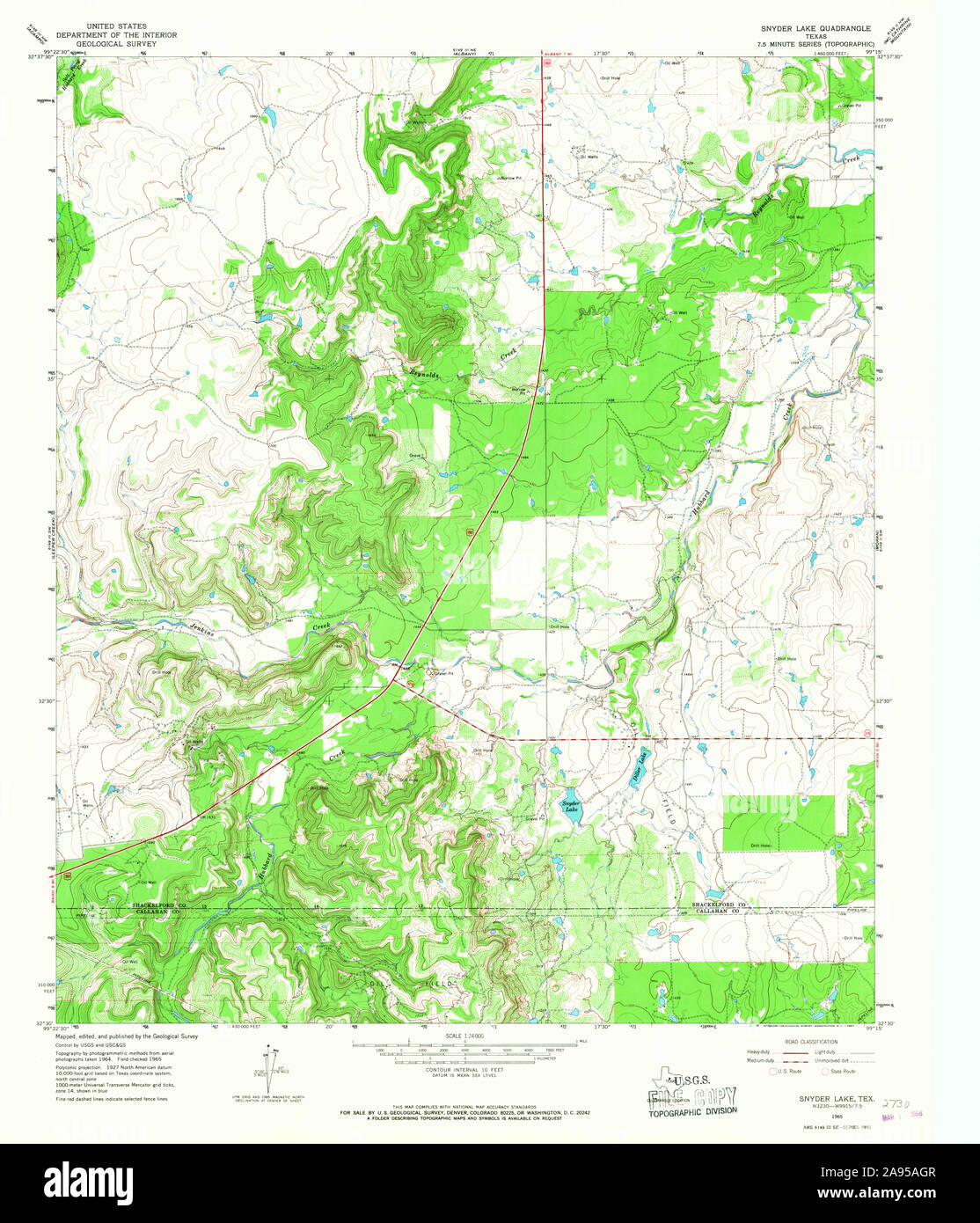 Snyder texas map hi-res stock photography and images - Alamy