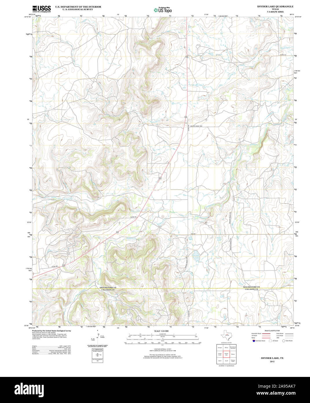 Snyder texas map Cut Out Stock Images & Pictures - Alamy