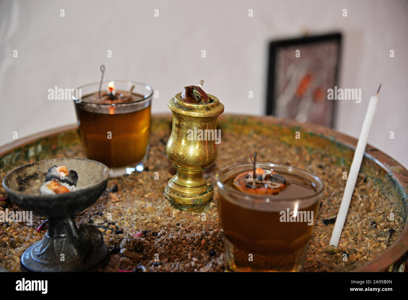 Christian oil lamp hi-res stock photography and images - Alamy