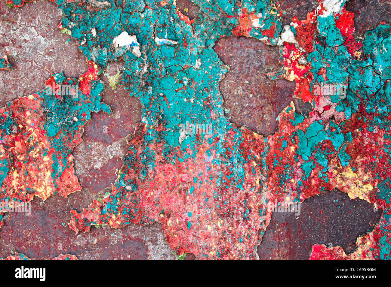 Acid background with red, blue colors and rust - texture Stock Photo ...