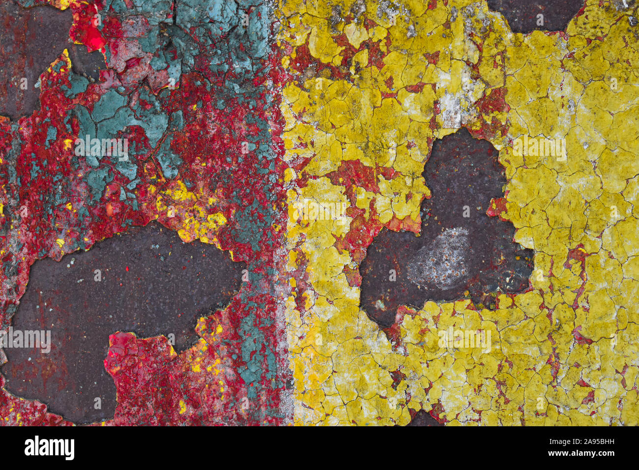 Acid background with red, blue, yellow colors and rust - texture Stock ...