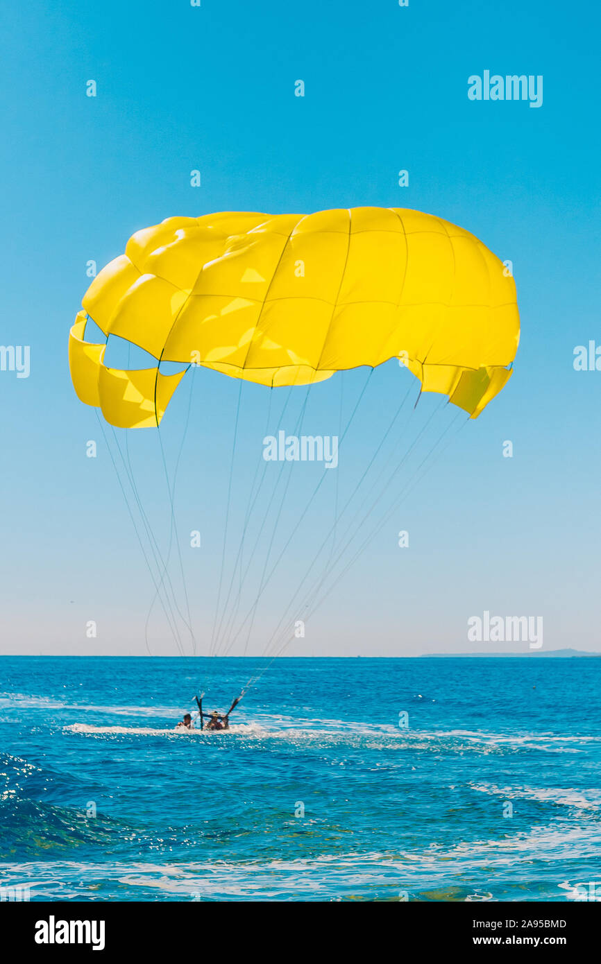 The parachute fell on the water - parasailing - safety measures - an ...