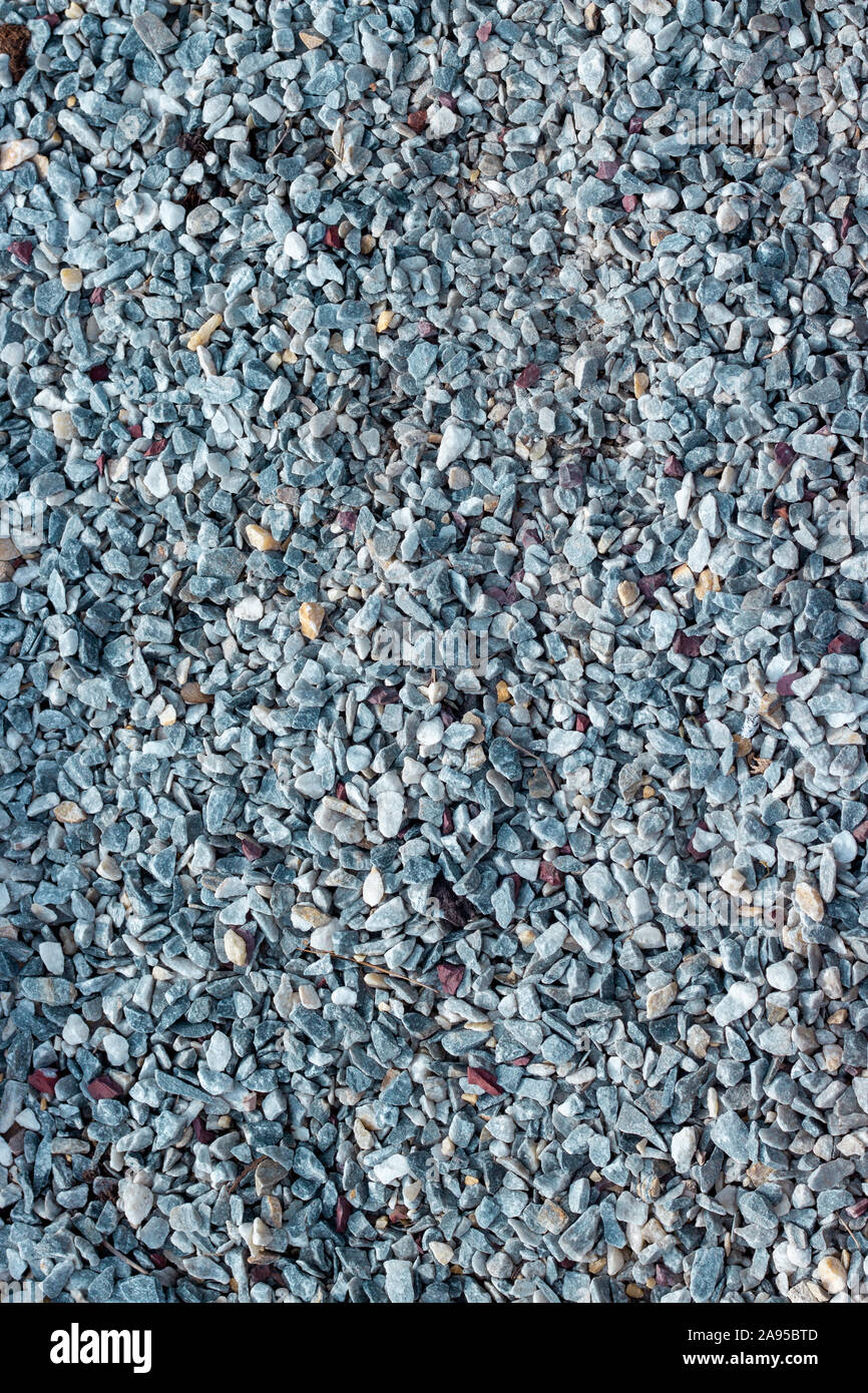 Small pebbles, granite marble stone chips, eco textured pedestrian ...