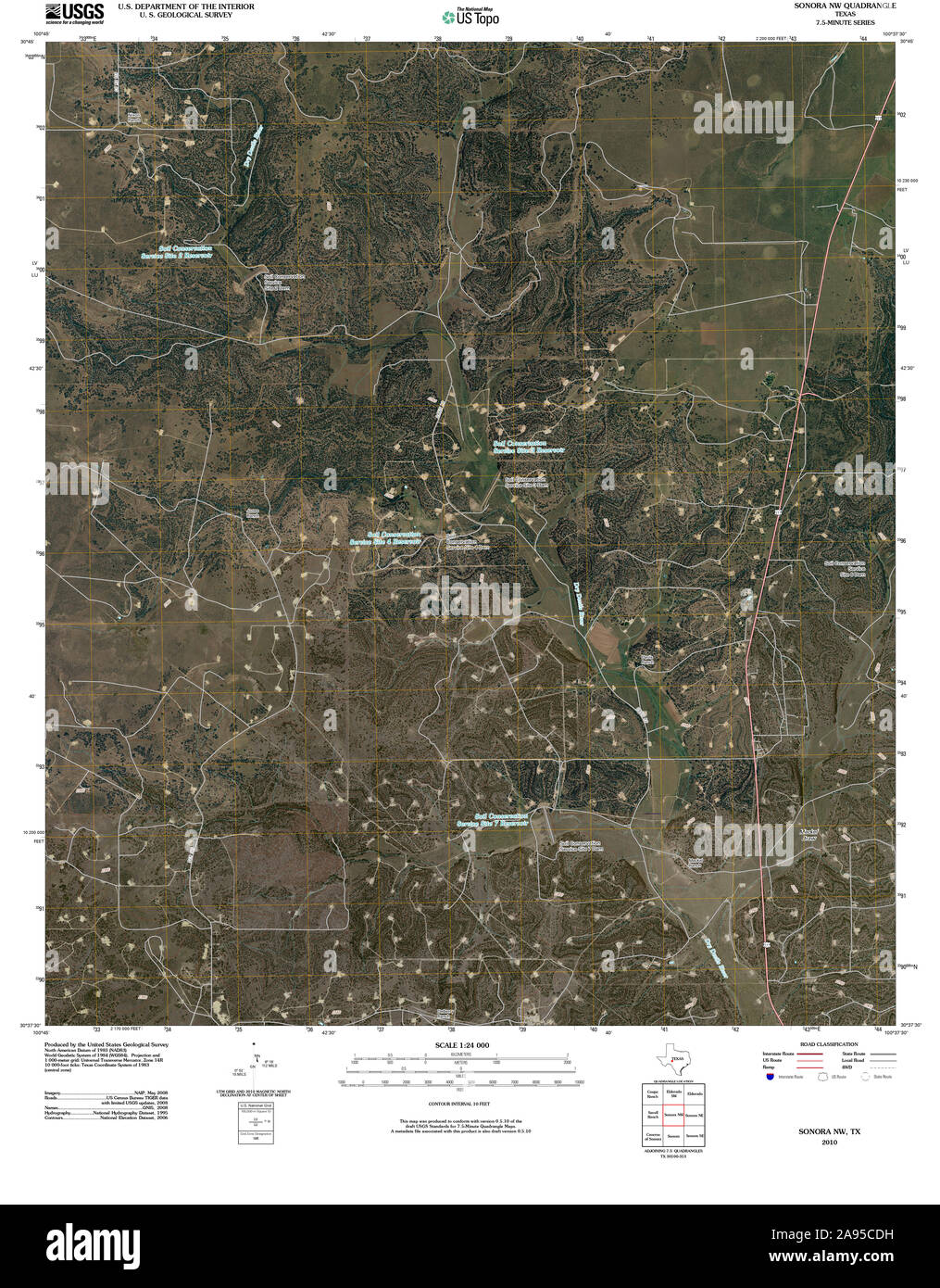 Map of sonora texas hi-res stock photography and images - Alamy